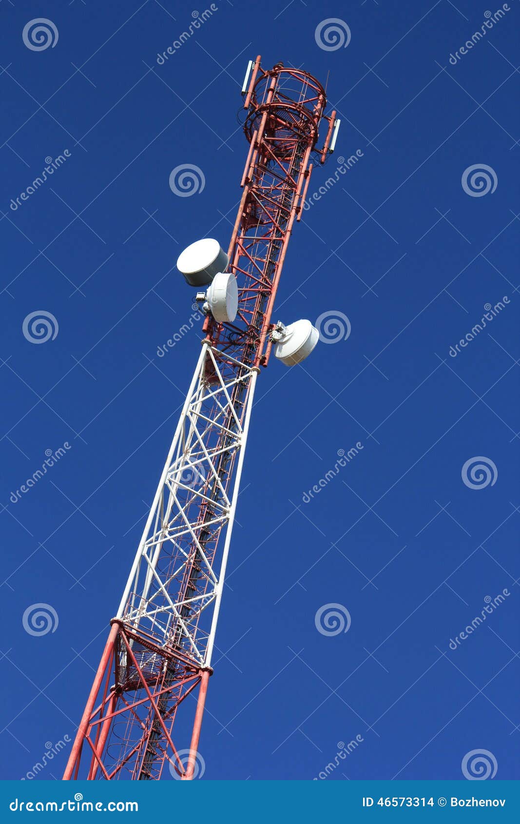 LTE, GSM, 2G, 3G, 4G, 5G Tower Of Cellular Communication On The Roof ...