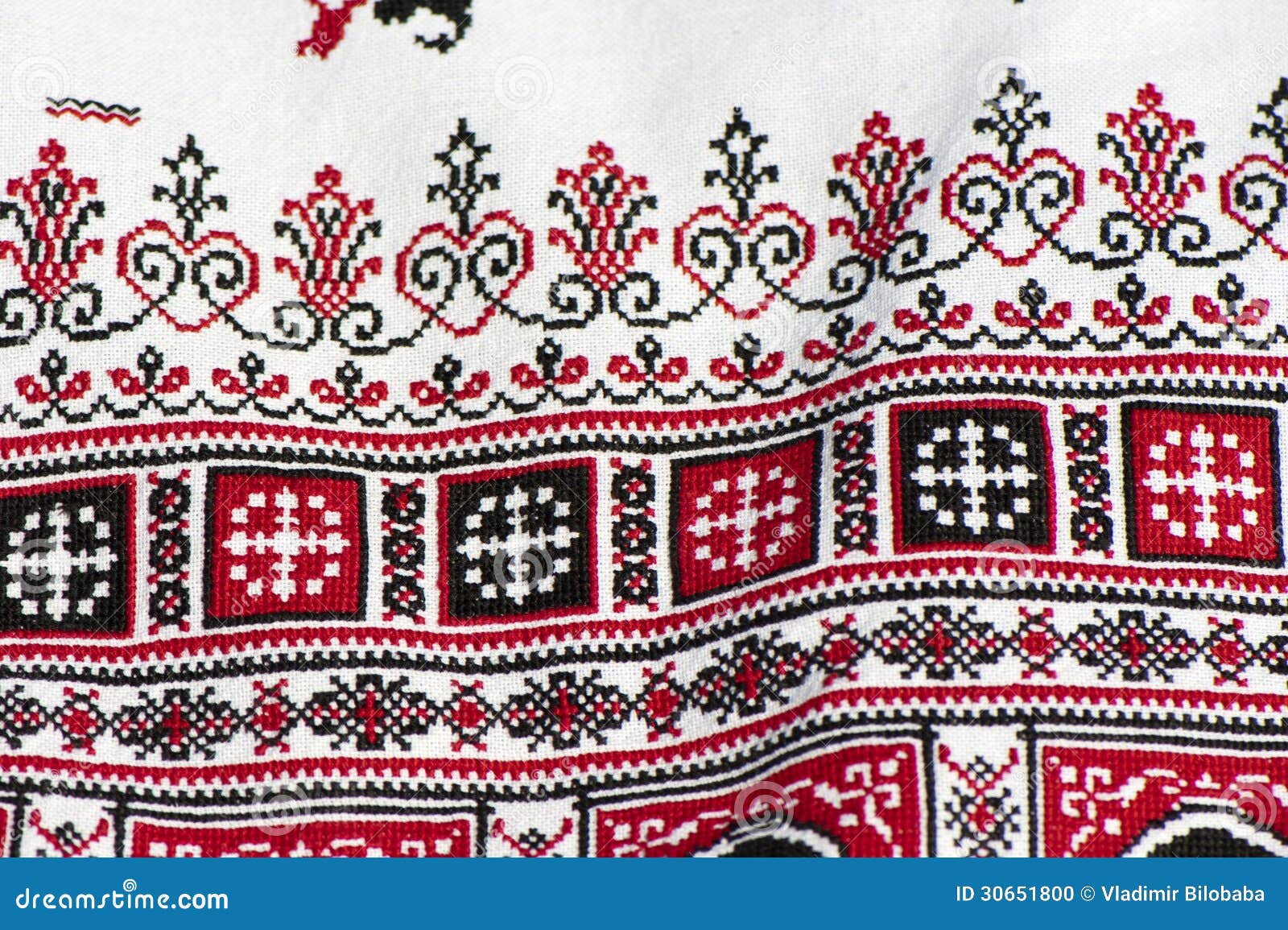 Fragment of Traditional Ukrainian Embroidery Stock Photo - Image of ...