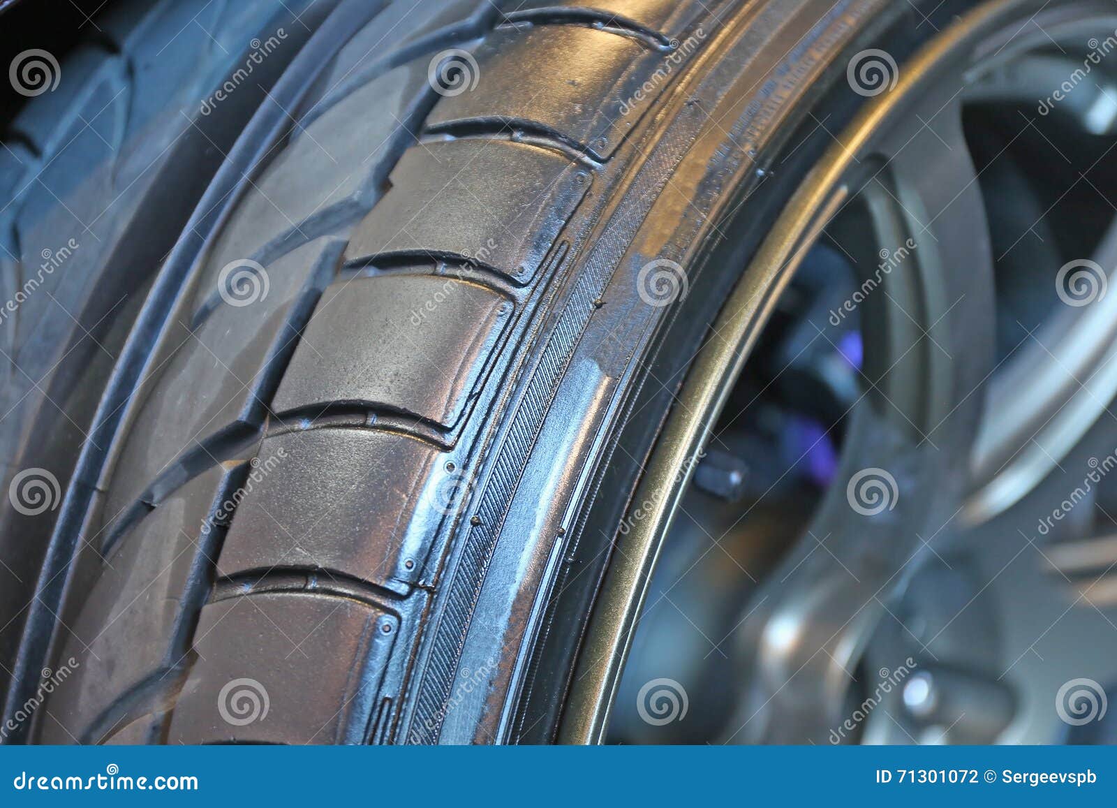 Fragment Tread Racing Tires Stock Photo - Image of speed, detail: 71301072