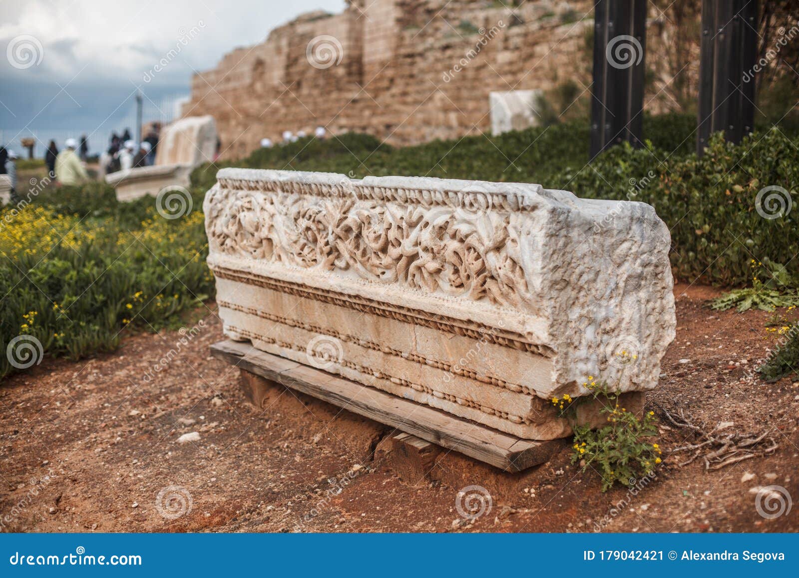 Fragment of Ancient Ruins in Israel Stock Image - Image of decrepit ...
