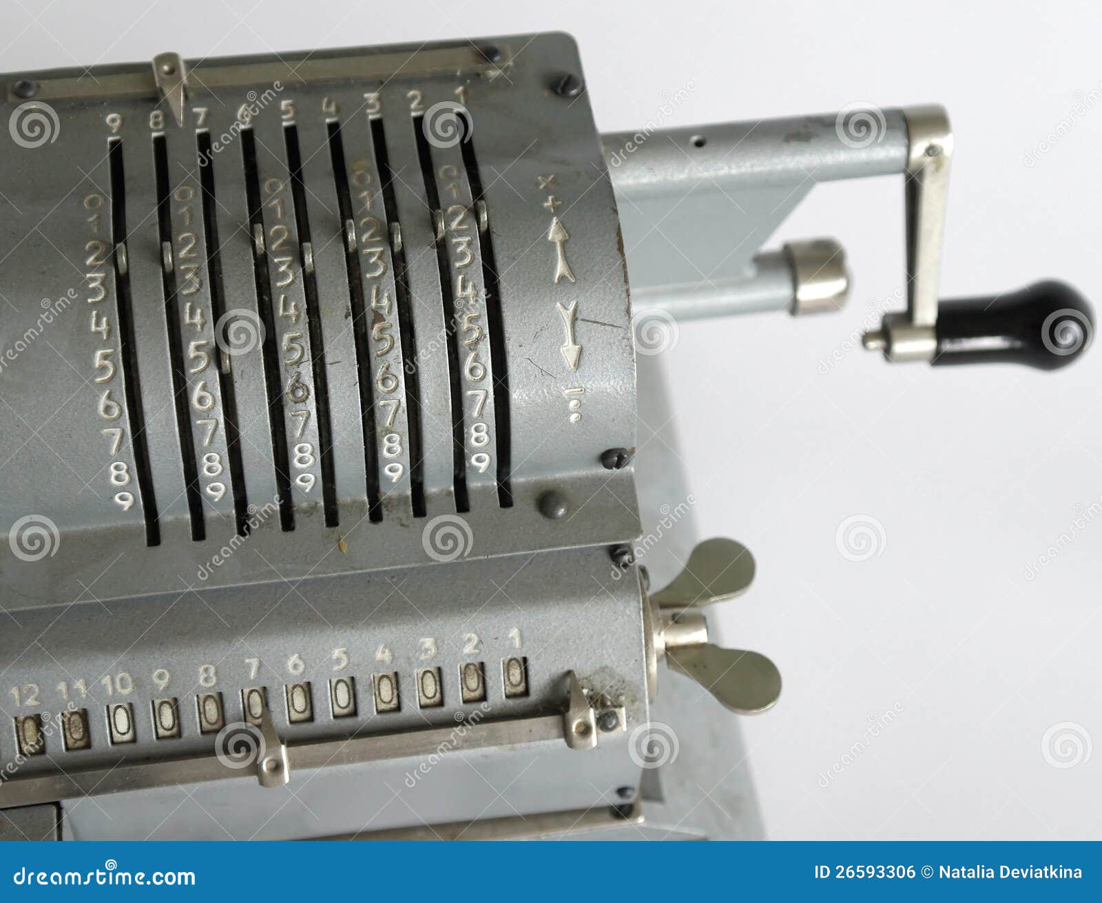 Mechanical Arithmometer - Calculator Made In USSR Royalty-Free Stock ...