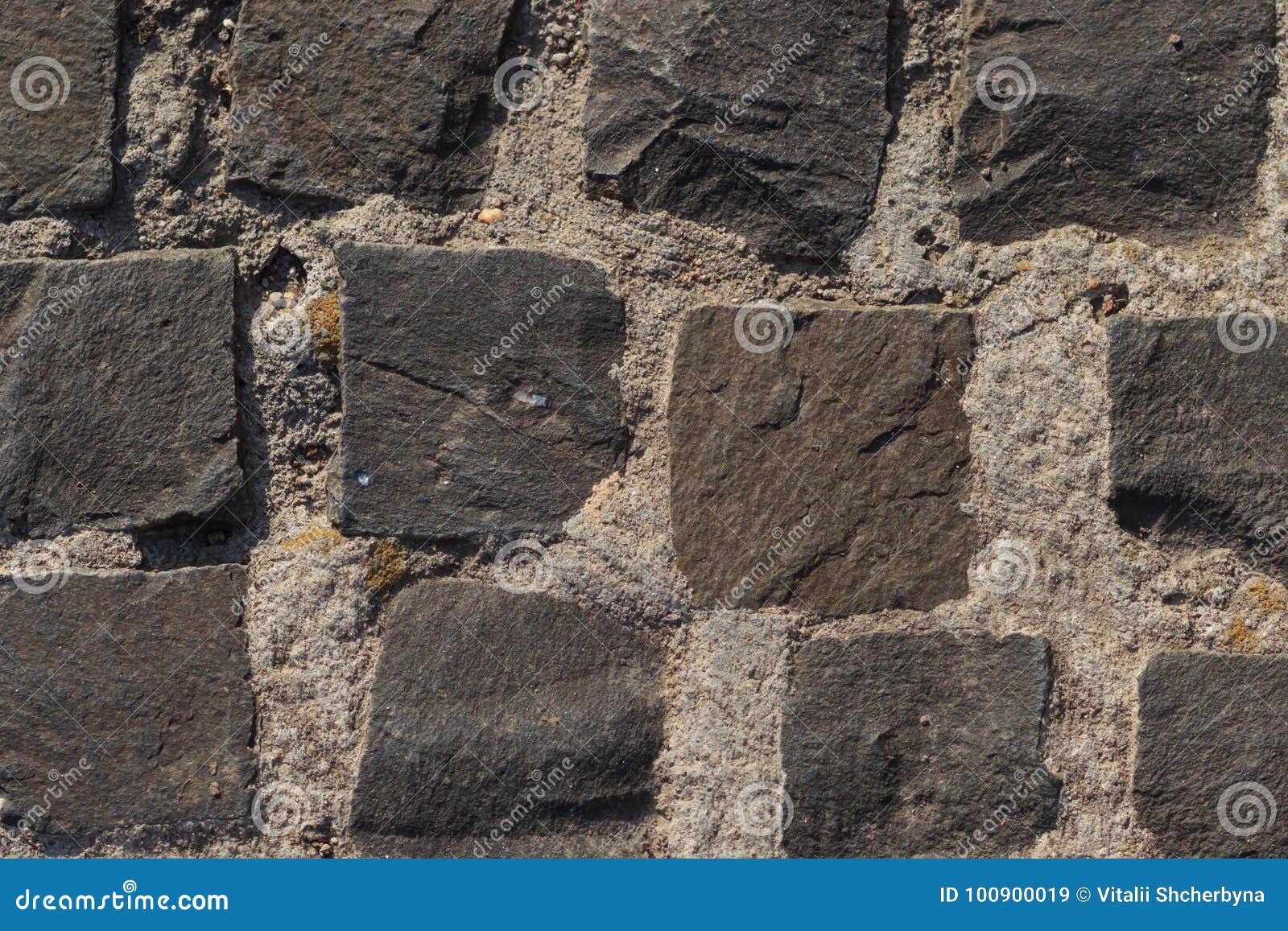 Fragment of a Wall from a Chipped Stone Stock Image - Image of design ...
