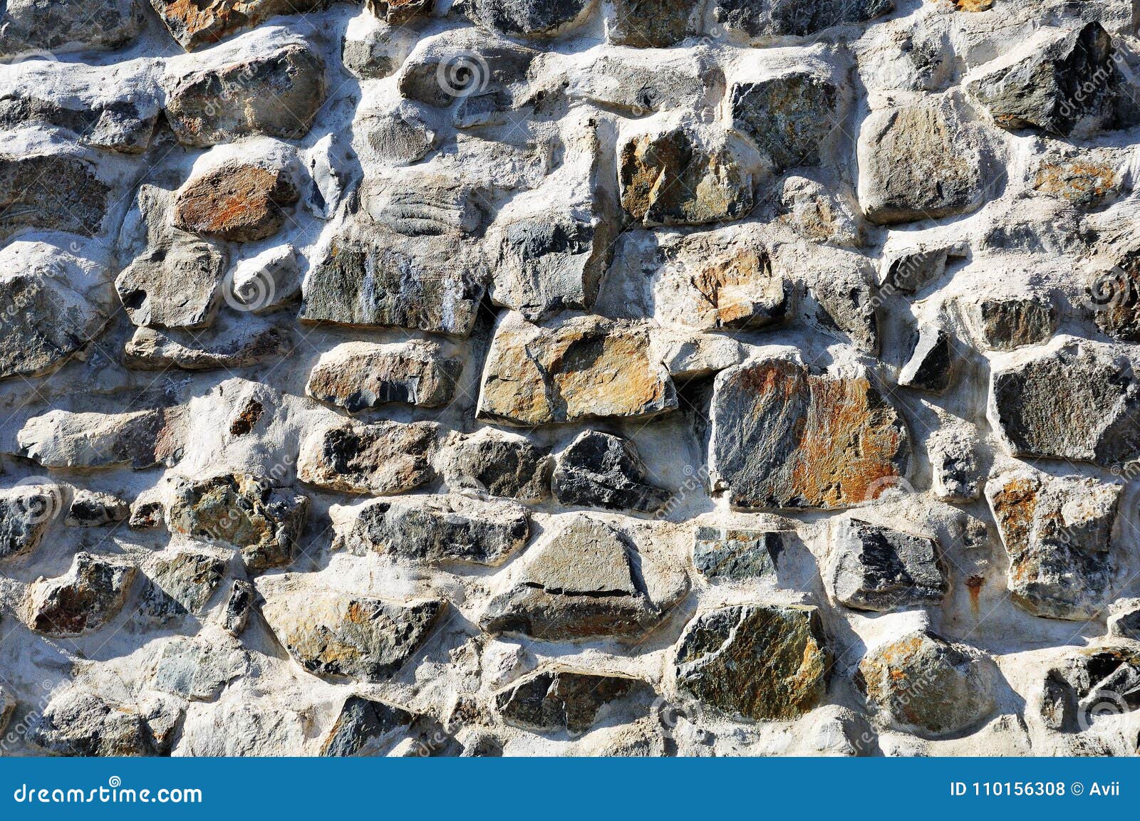 Rough sturdy stone wall stock photo. Image of facade - 110156308