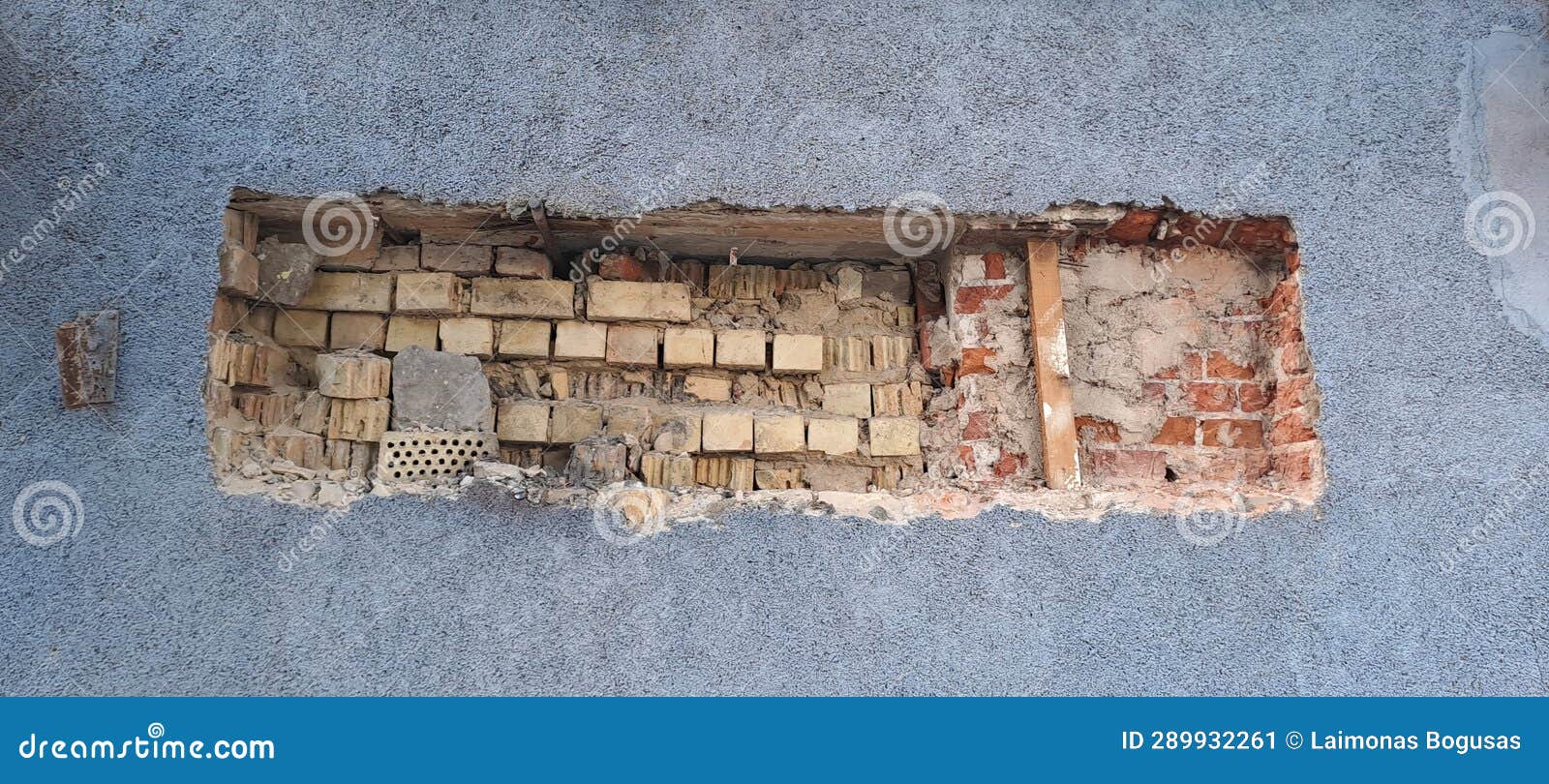 Fragment of the Wall - Open Masonry Structure Stock Image - Image of ...