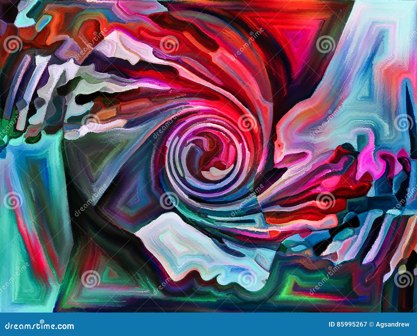 Fragmentation colorée illustration stock. Illustration du coloré - 85995267