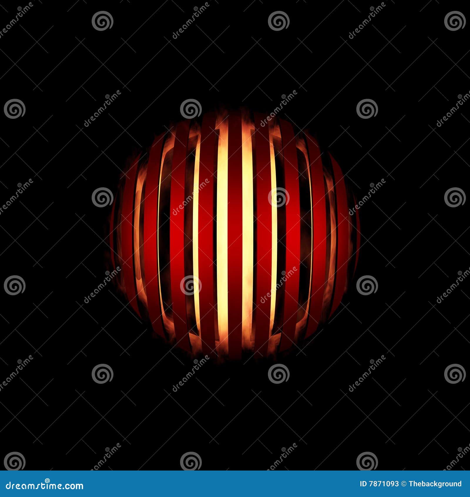 Fragmentation Sphere on Fire Stock Image - Image of shape, objects: 7871093