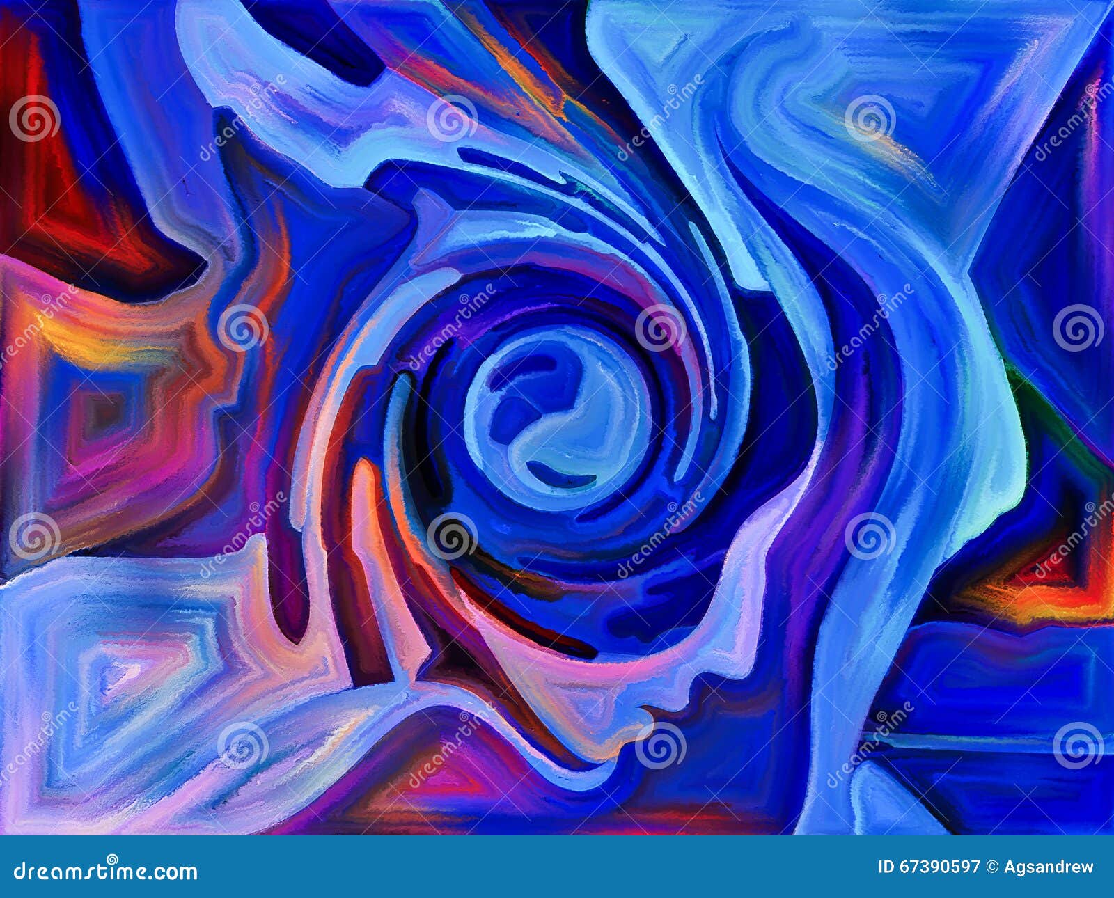 Fragmentation Synergy stock illustration. Illustration of mysterious ...