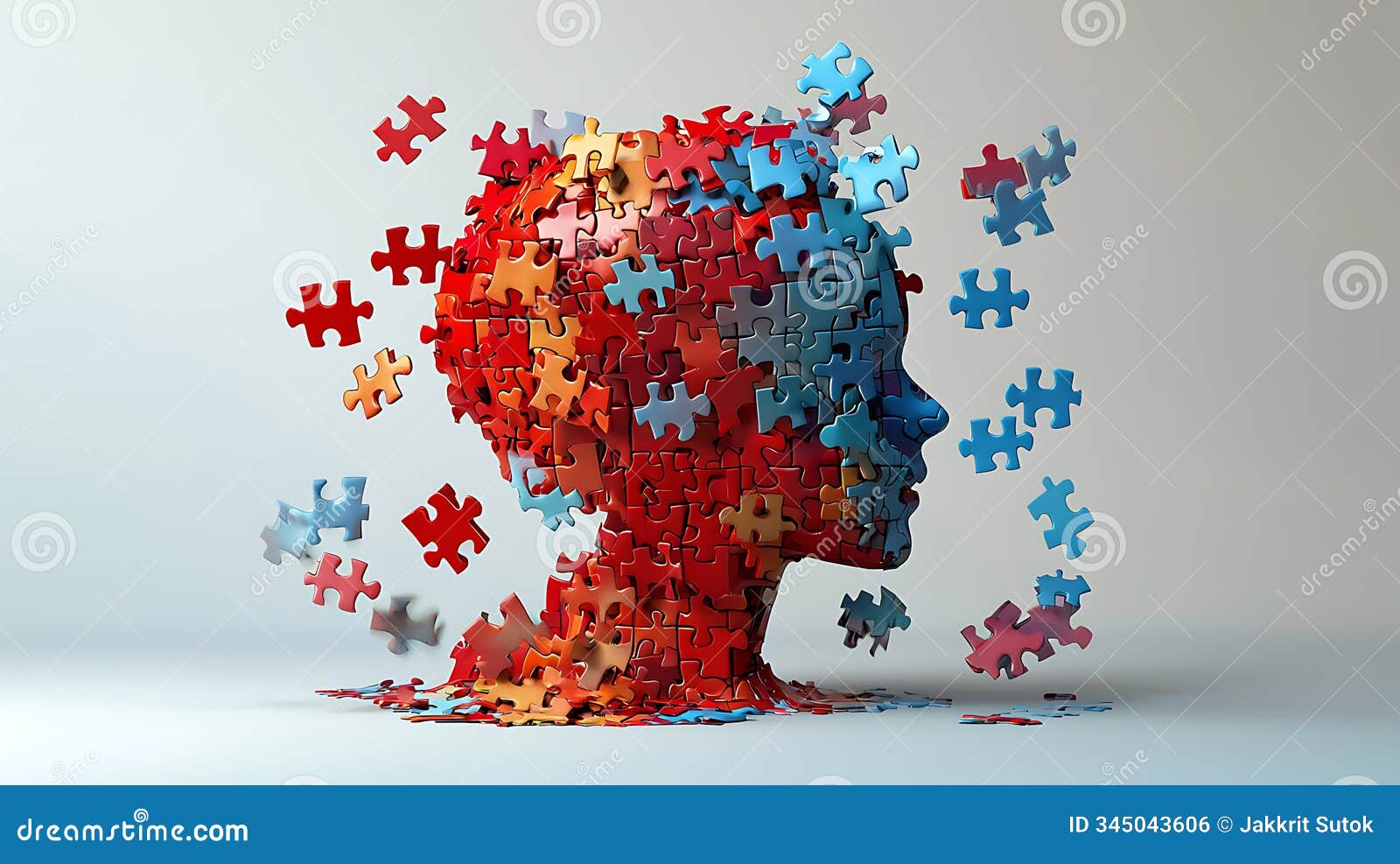 Fragmented ADHD Brain Illustration Children Perspective Digital Art ...