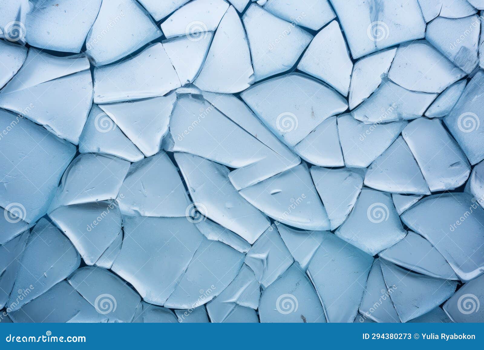 Fragmented Crack Ice Surface. Generate Ai Stock Image - Image of macro ...