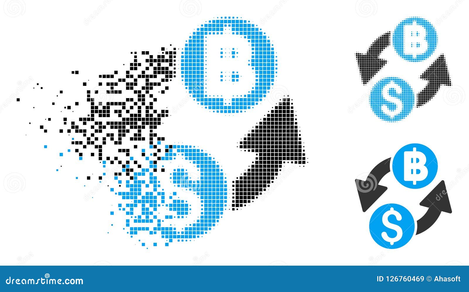 Fragmented Dotted Halftone Dollar Baht Exchange Icon Stock Vector ... Fragmented Dotted Halftone Dollar Baht Exchange Icon Stock Vector ...