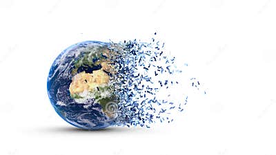 Fragmented earth stock illustration. Illustration of celestial - 32339069