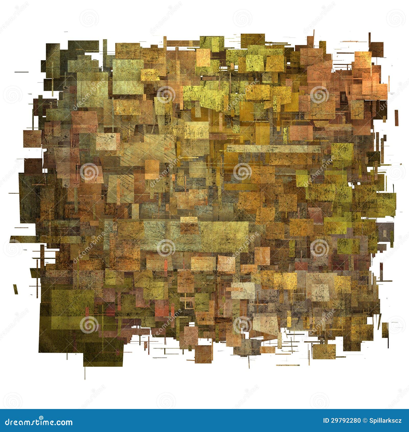 Fragmented Orange,pink and Yellow Square Grunge Pattern Stock ...
