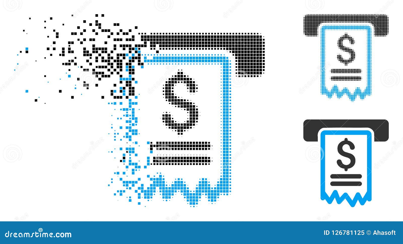 Fragmented Pixel Halftone Cheque Payment Icon Stock Vector ... Fragmented Pixel Halftone Cheque Payment Icon Stock Vector ...