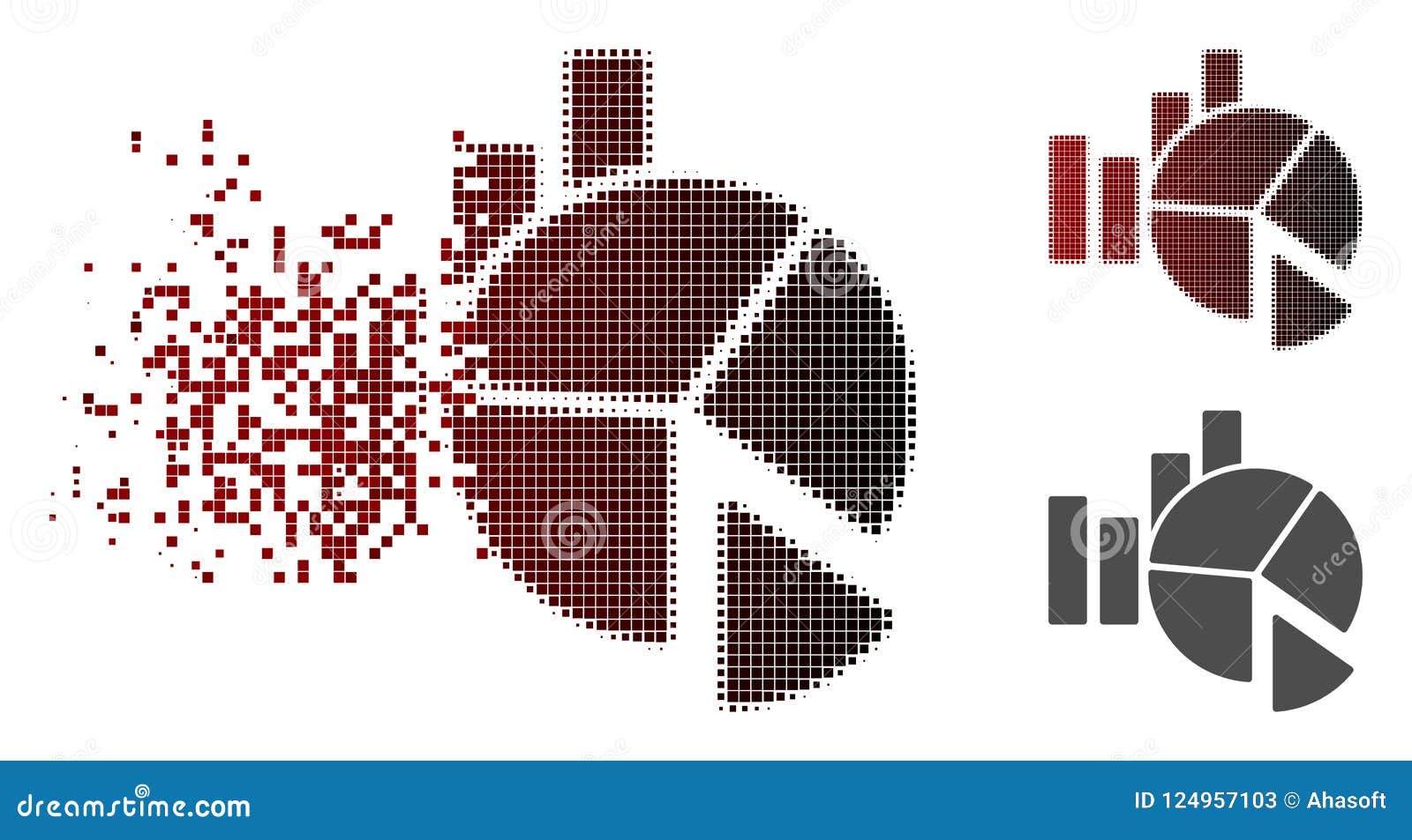 Fragmented Pixel Halftone Statistics Icon Stock Vector - Illustration ... Fragmented Pixel Halftone Statistics Icon Stock Vector - Illustration ...
