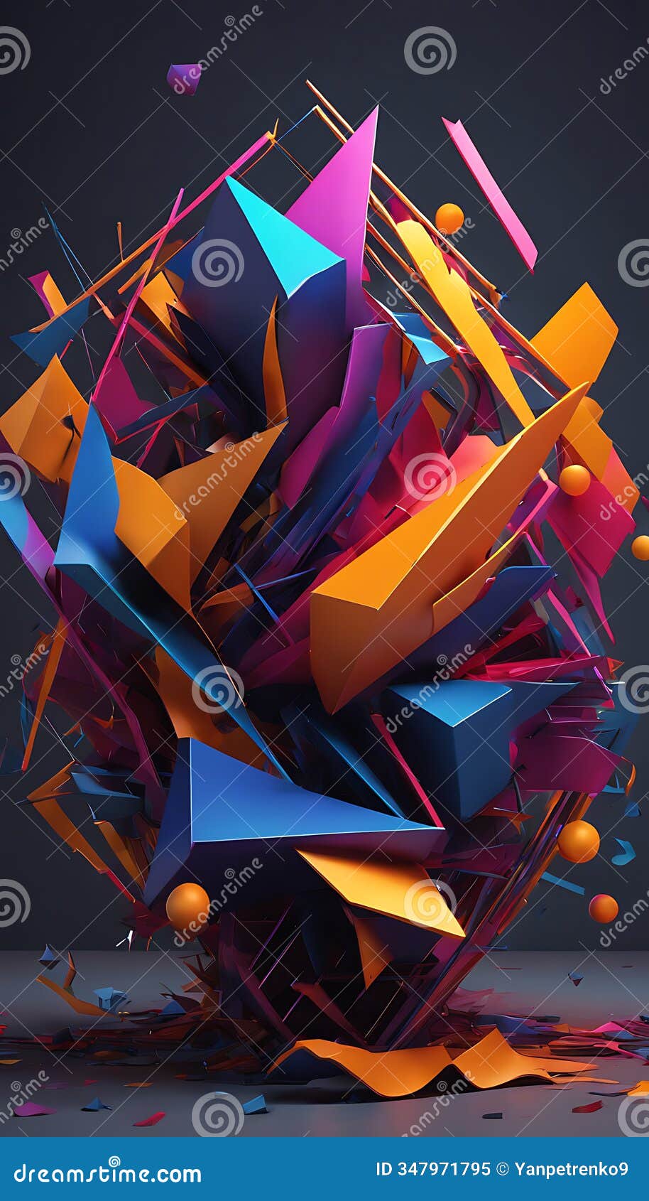 Fragmented Reality stock illustration. Illustration of transformation ...