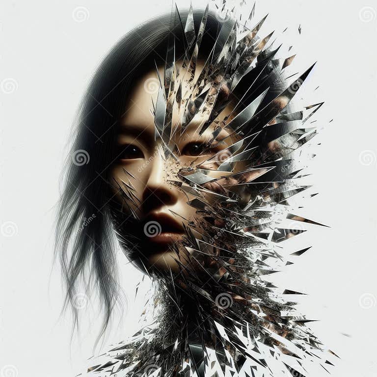 Fragmented Thoughts stock illustration. Illustration of fusion - 326515028