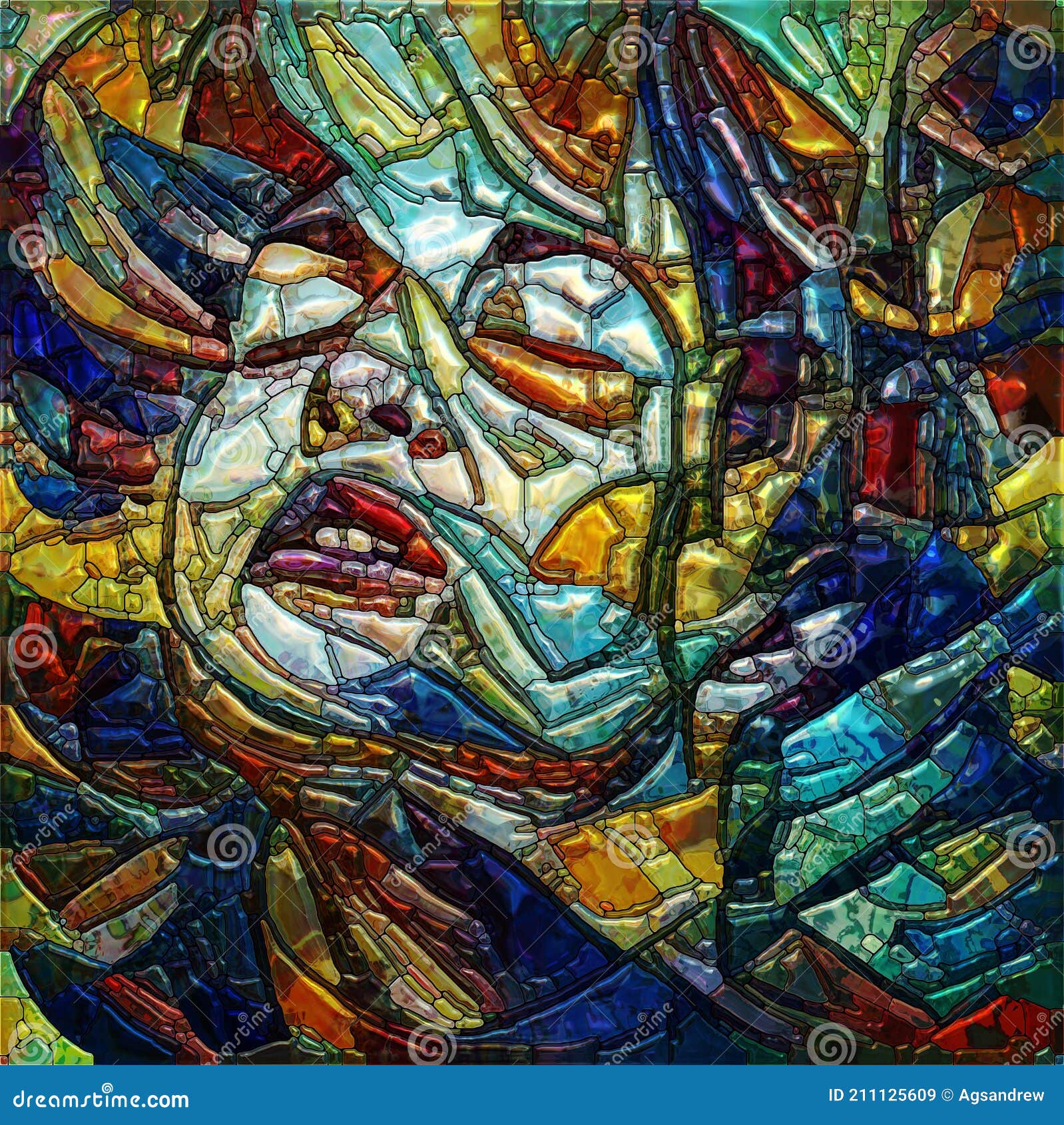 Fragmented Unity stock illustration. Illustration of color - 211125609