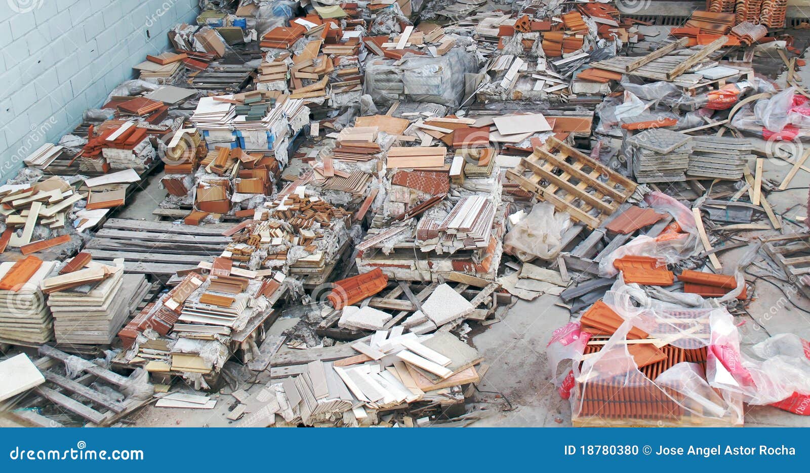 Fragments of Broken Material Stock Photo - Image of broken, chunks ...