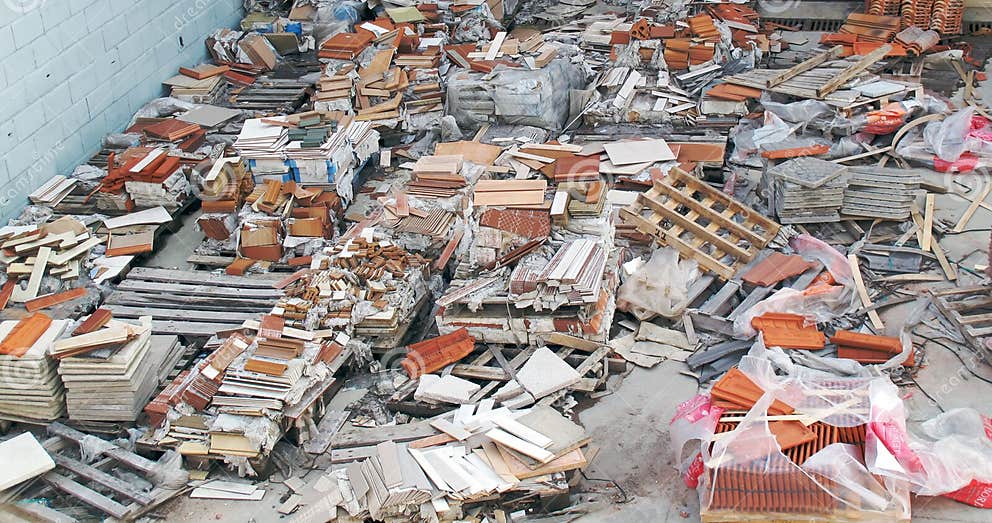 Fragments of Broken Material Stock Photo - Image of broken, chunks ...