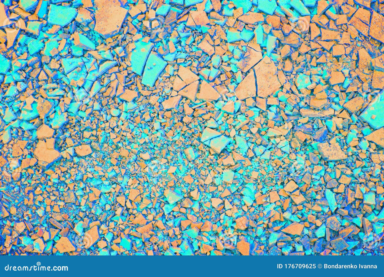 Splinters Of A Ceramic Tile . Texture White Pieces, Shards Against ...