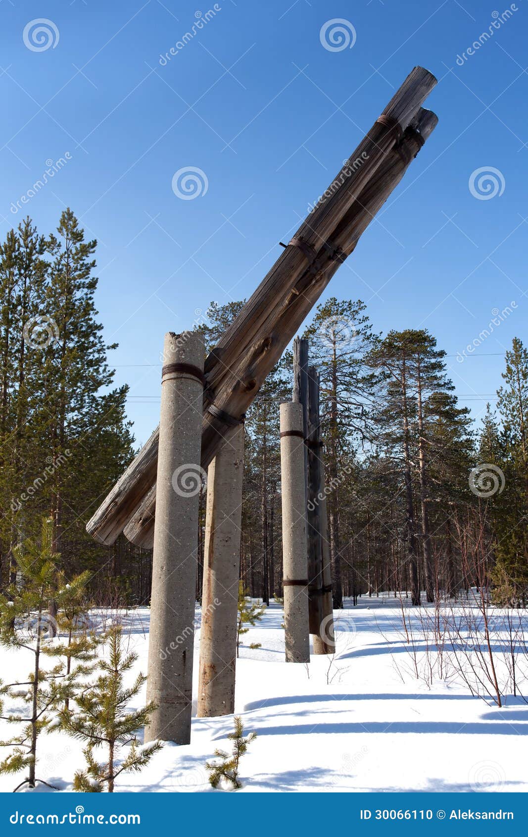 Fragments of the Destroyed Power Lines Stock Photo - Image of lines ...