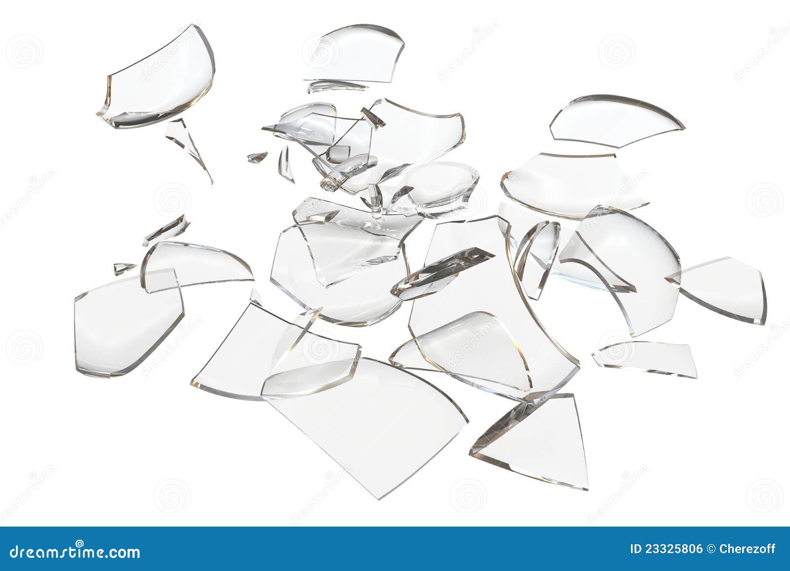 Fragments Glass Crashed Object Stock Illustration - Illustration of ...