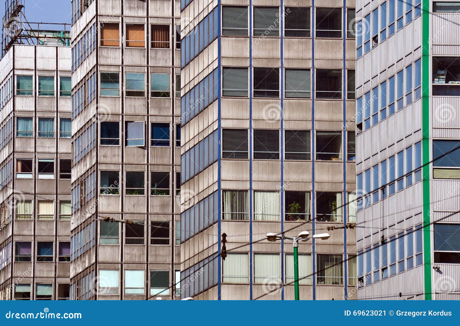 Fragments of Modern Office Buildings Stock Image - Image of ...