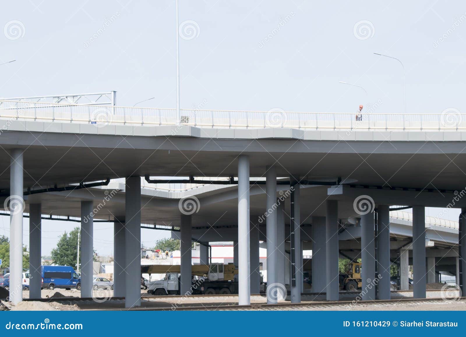 Fragments of the Ring Bridge Under Construction Stock Image - Image of ...