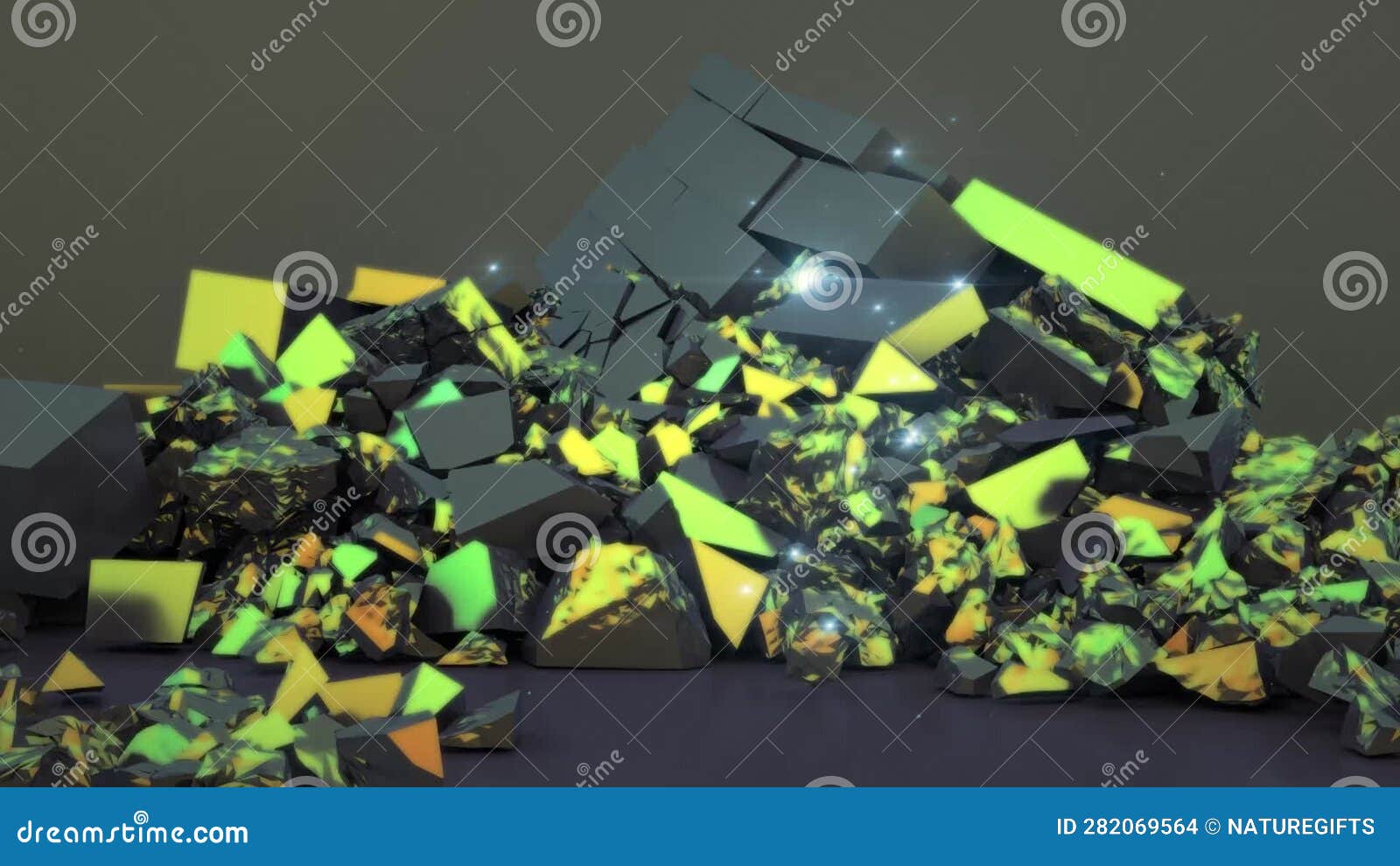 Fragments and Pieces Falling 3D Stock Footage - Video of freedom ...