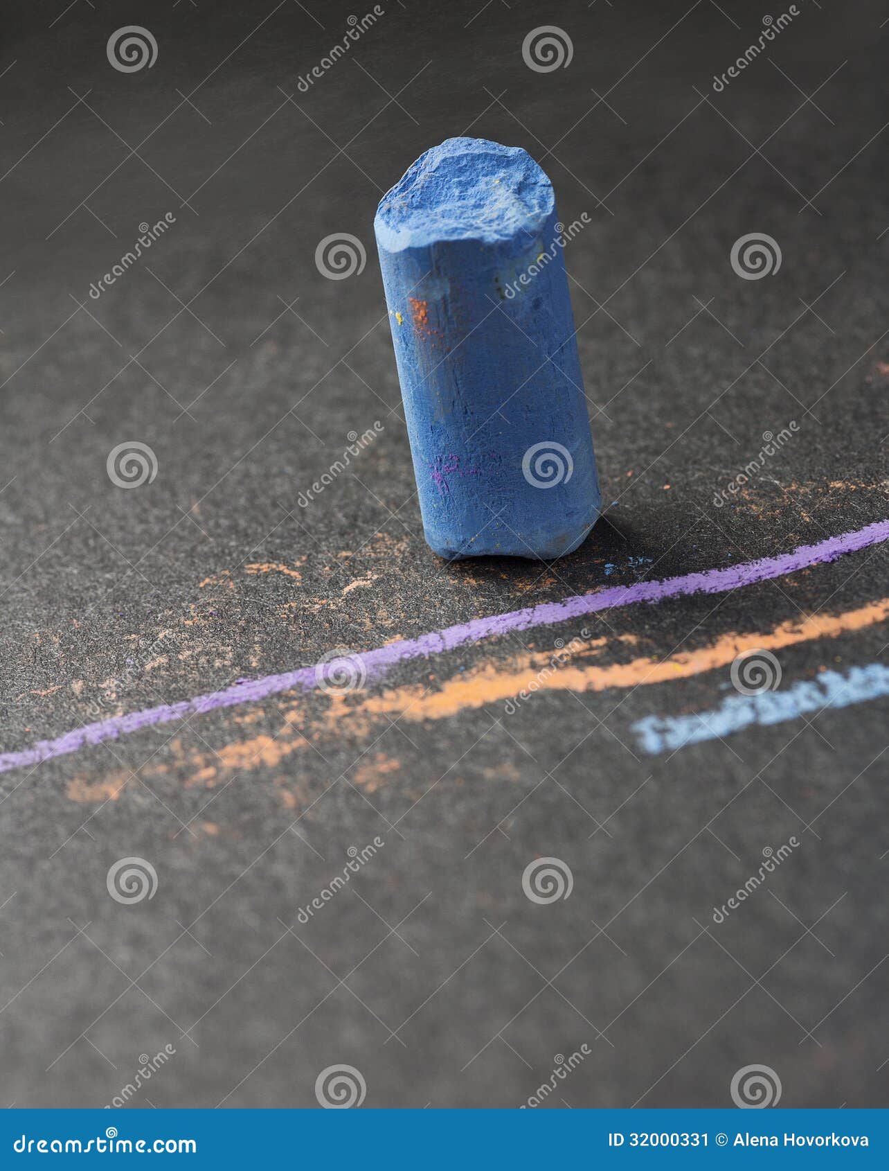 Fragments of Round Artistic Pastels on a Black Paper, Stock Image ...