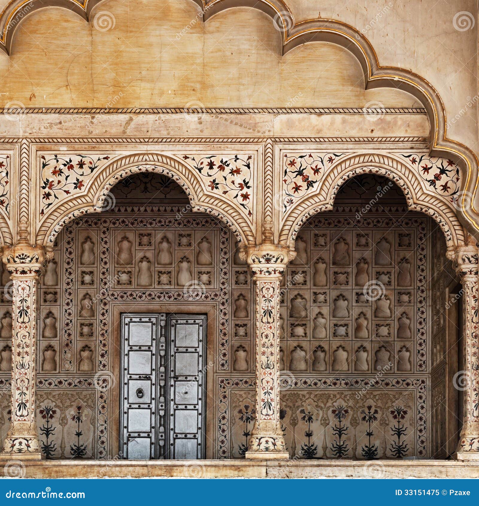 Fragments of Traditional Indian Architecture Stock Image - Image of ...