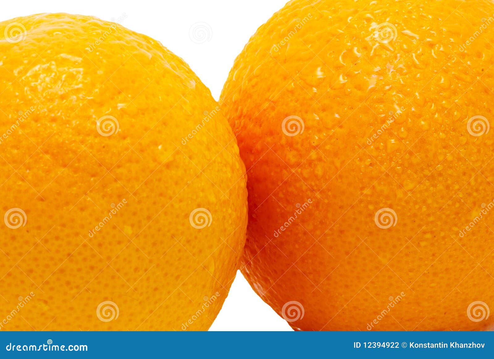 Fragments of Two Oranges Isolated Closeup Stock Photo - Image of detail ...