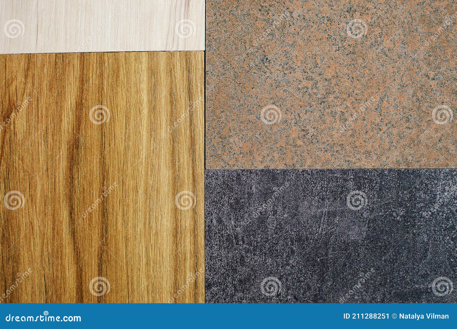 Fragments of Various Building Materials Stock Image - Image of laminate ...