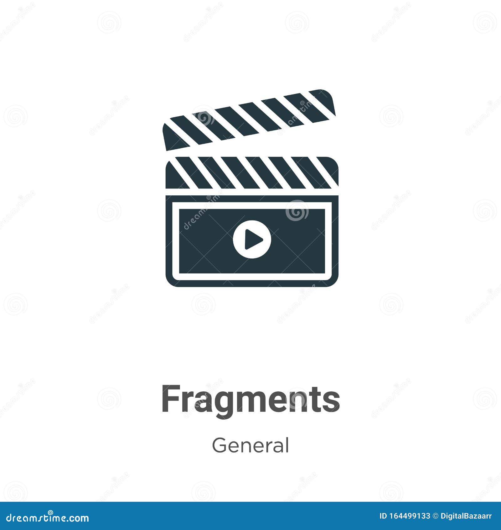 Fragments Vector Icon on White Background. Flat Vector Fragments Icon ...