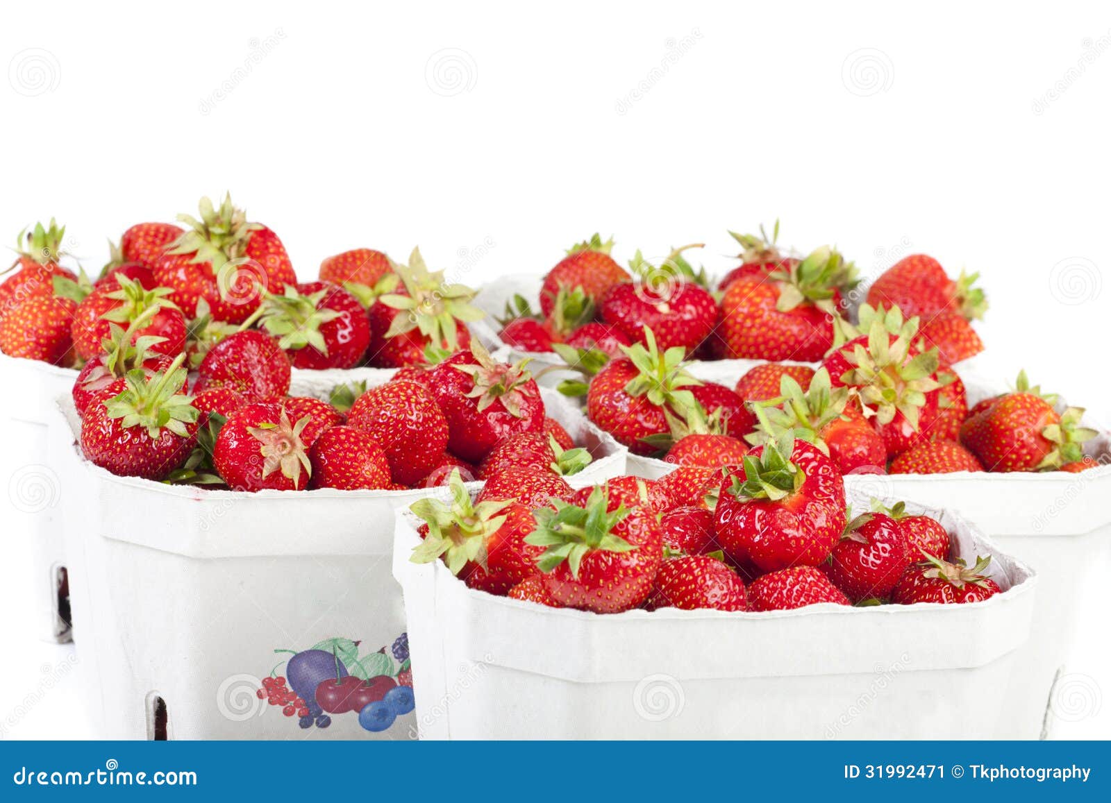 Fragole in Scatole Di Cartone Immagine Stock - Immagine di scatola ...