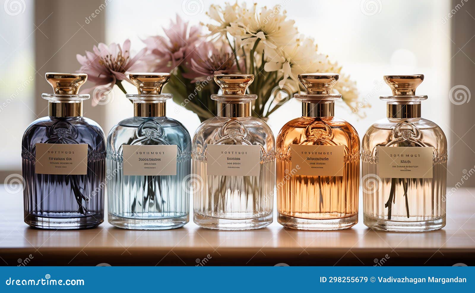 Fragrance Bottles Stock Image | CartoonDealer.com #298255555