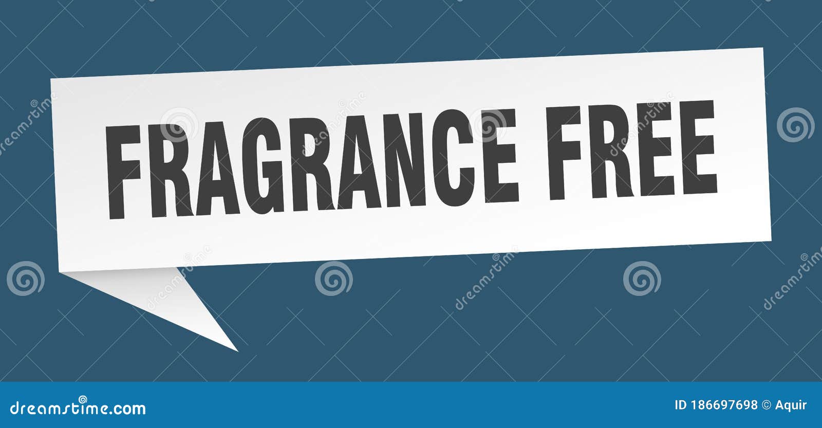 Fragrance Free Banner. Fragrance Free Speech Bubble Stock Vector ...