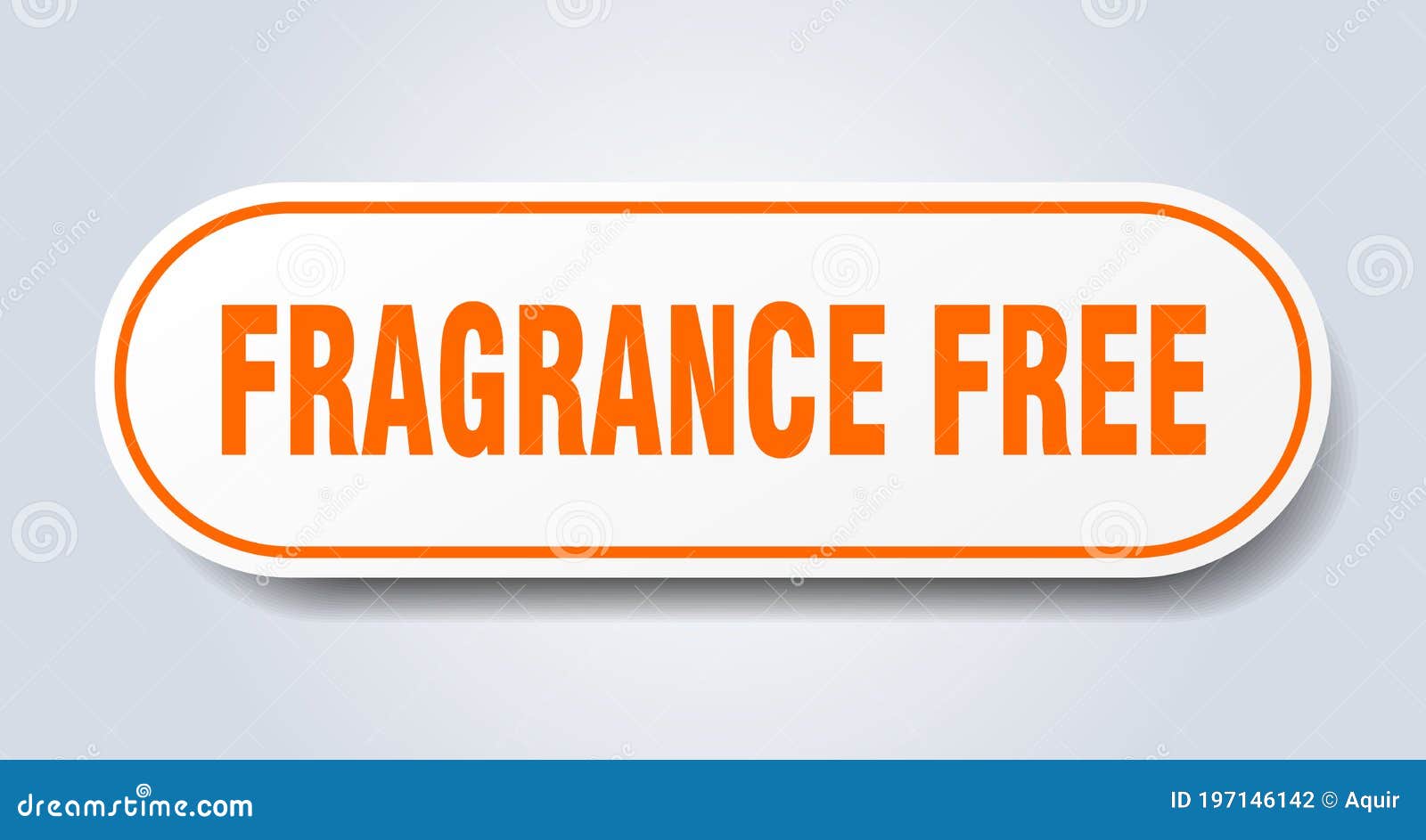 Fragrance Free Sign. Rounded Isolated Button. White Sticker Stock ...