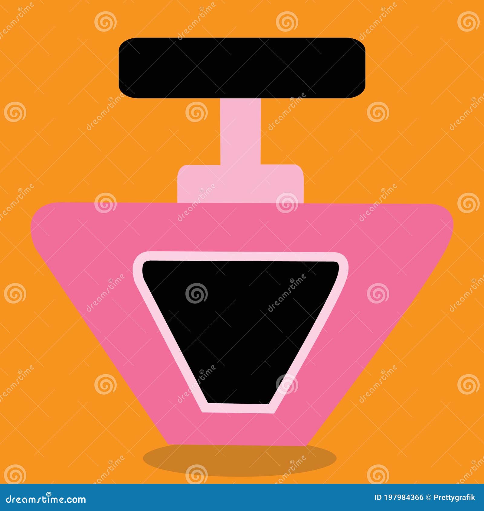 Fragrance Triangle Bottle Pink 12 Stock Vector - Illustration of ...