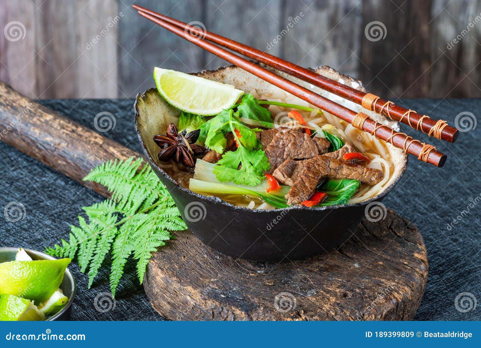 Fragrant Beef and Noodle Soup Stock Image - Image of fragrant ...
