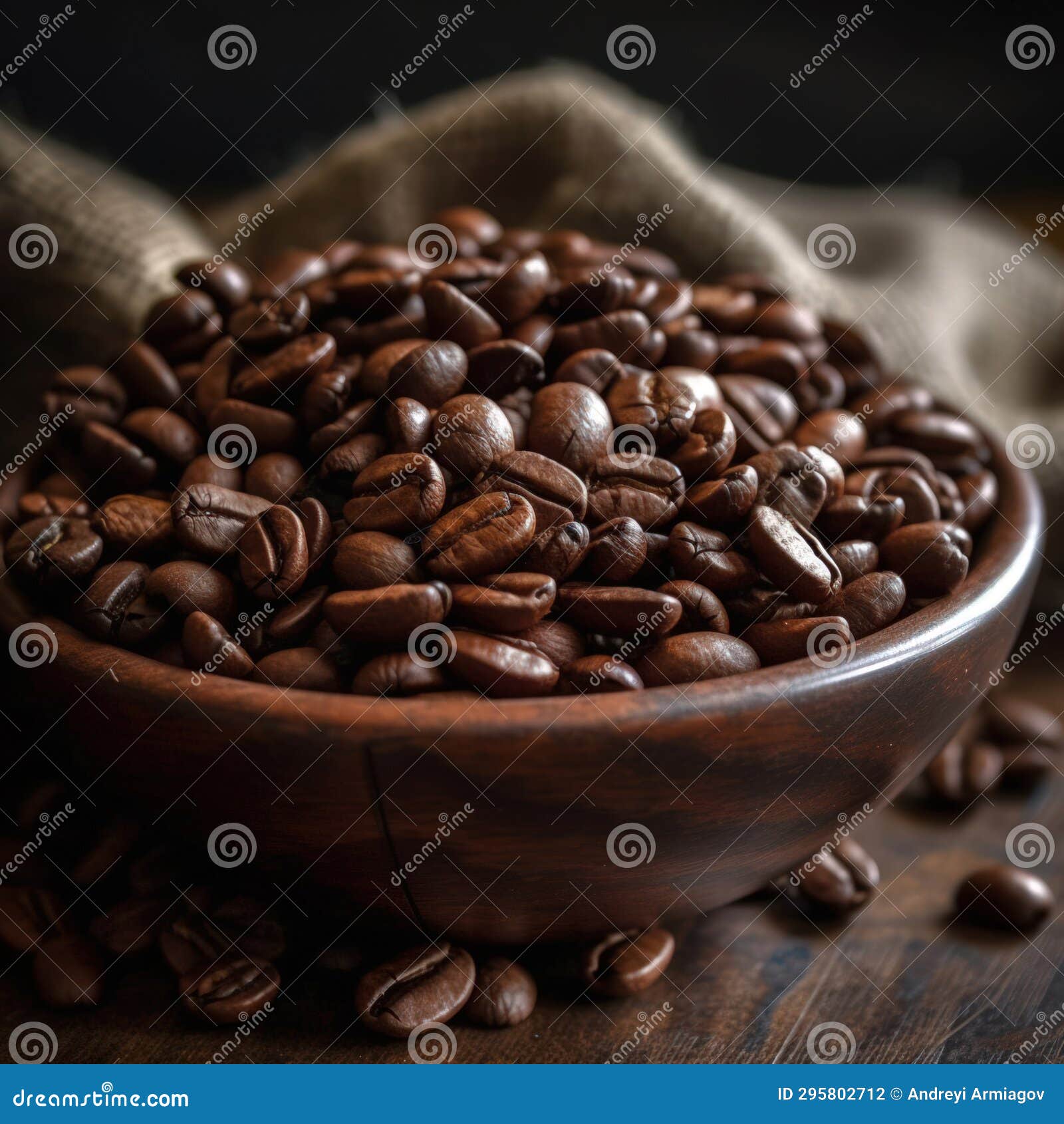 Fragrant Coffee Beans. Generative AI Stock Illustration - Illustration ...