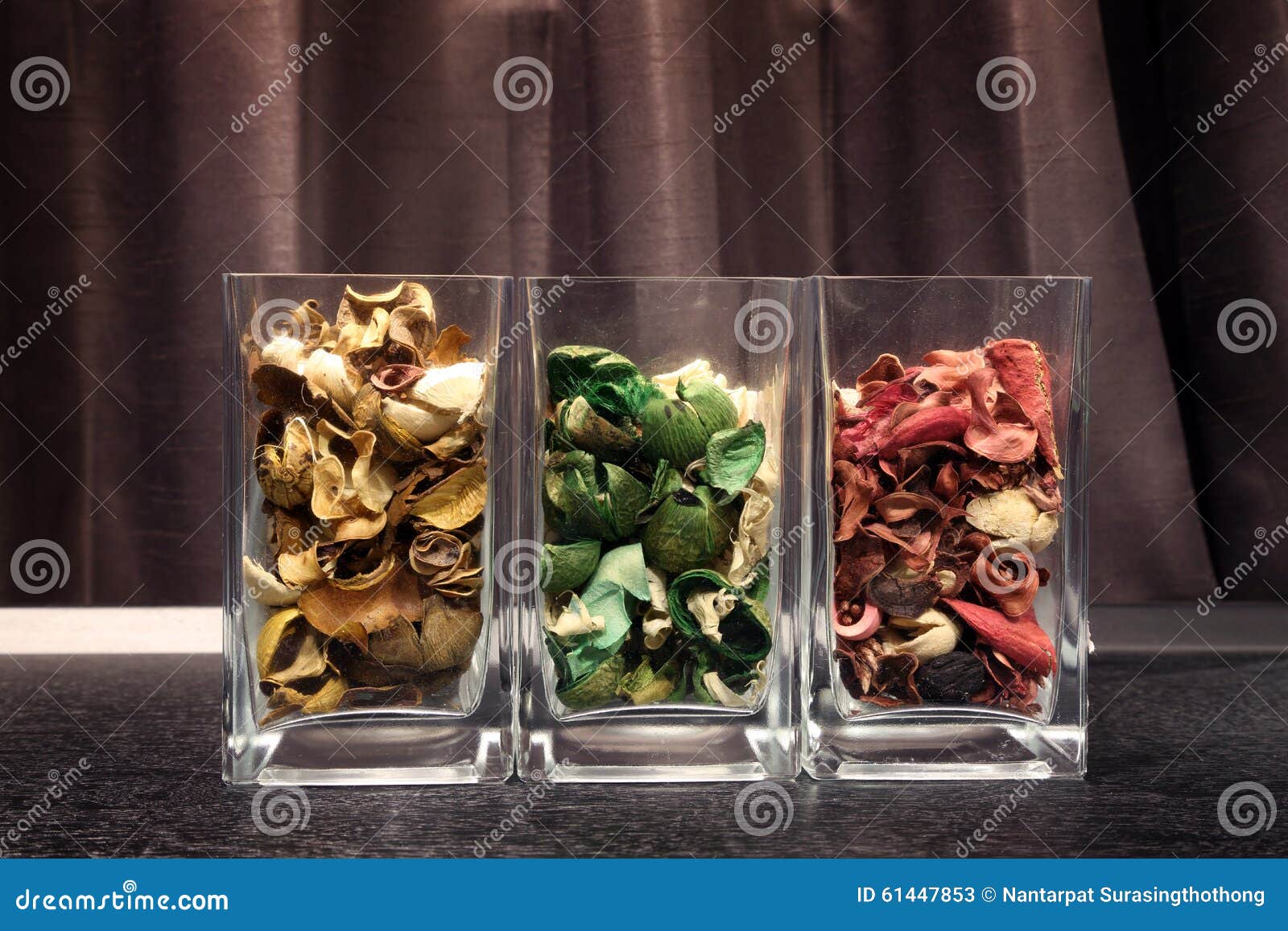 Fragrant Dried Flower Petals in Glass Stock Image - Image of herbal ...