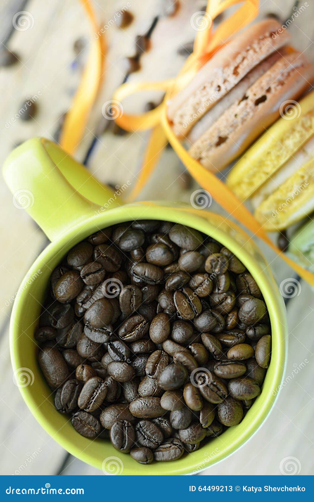 Fragrant Fried Coffee Beans Stock Image - Image of arabica, coffee ...