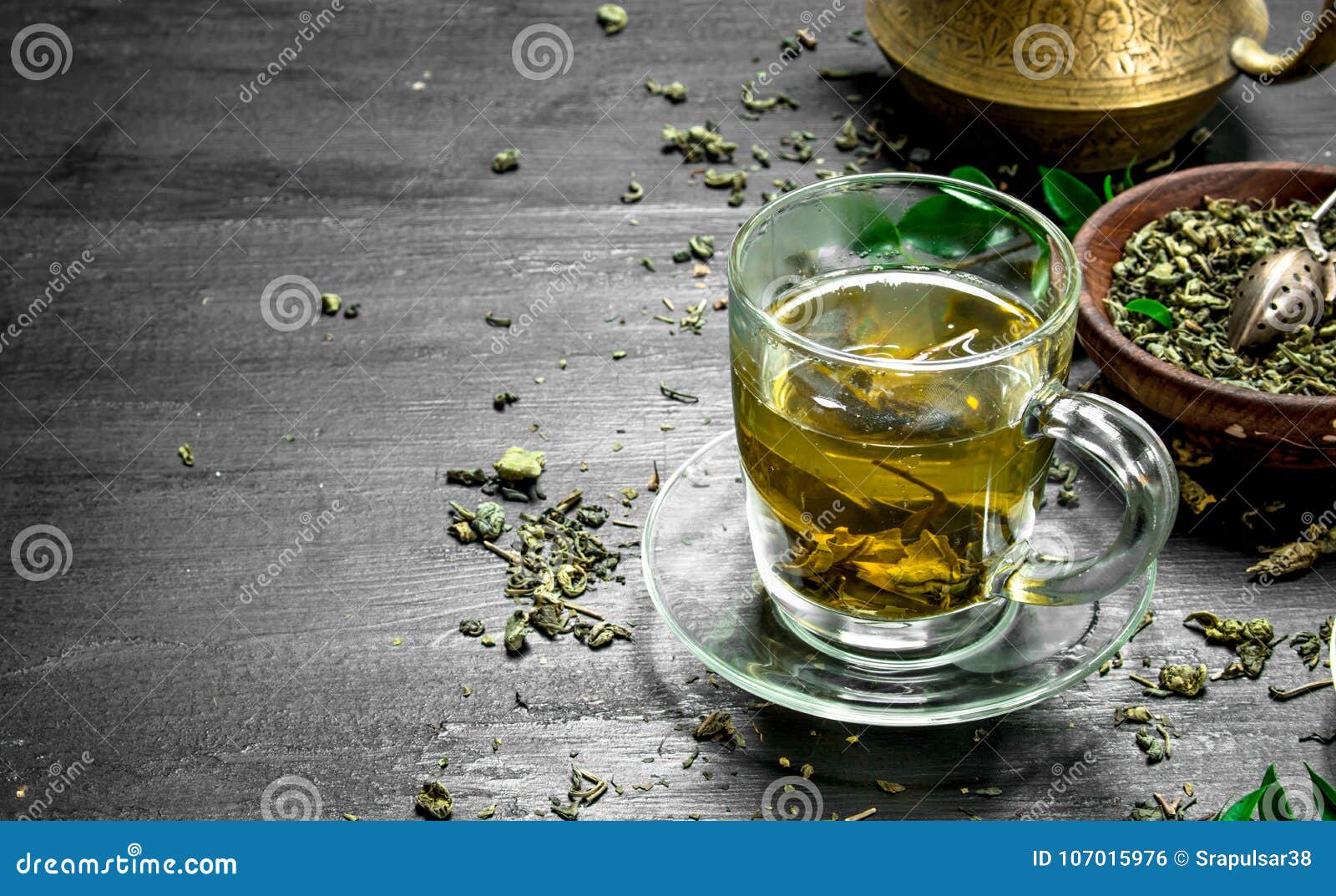Fragrant Green Tea in a Mug. Stock Photo - Image of liquid, asian ...