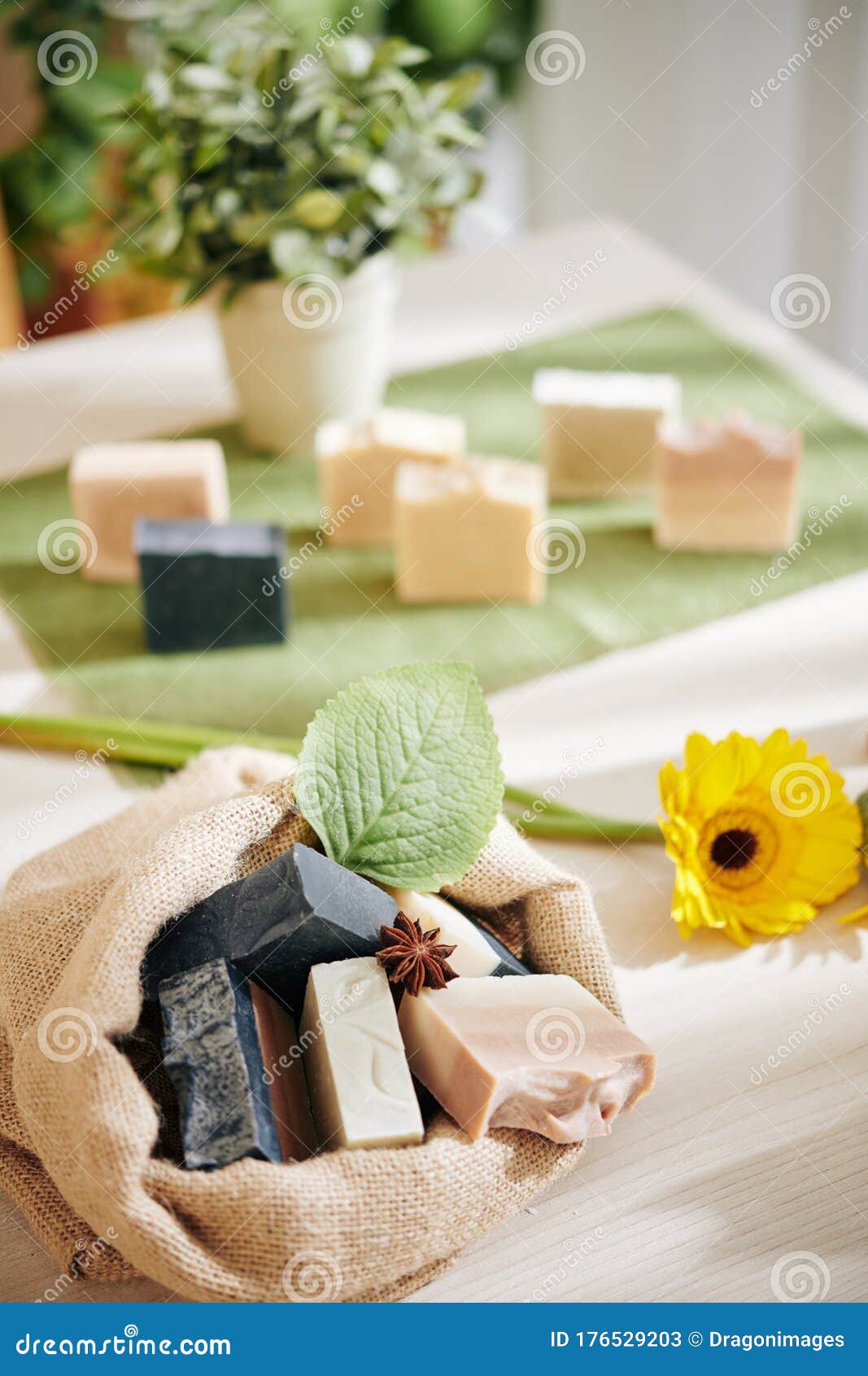 Fragrant handmade soaps stock image. Image of aromatherapy - 176529203