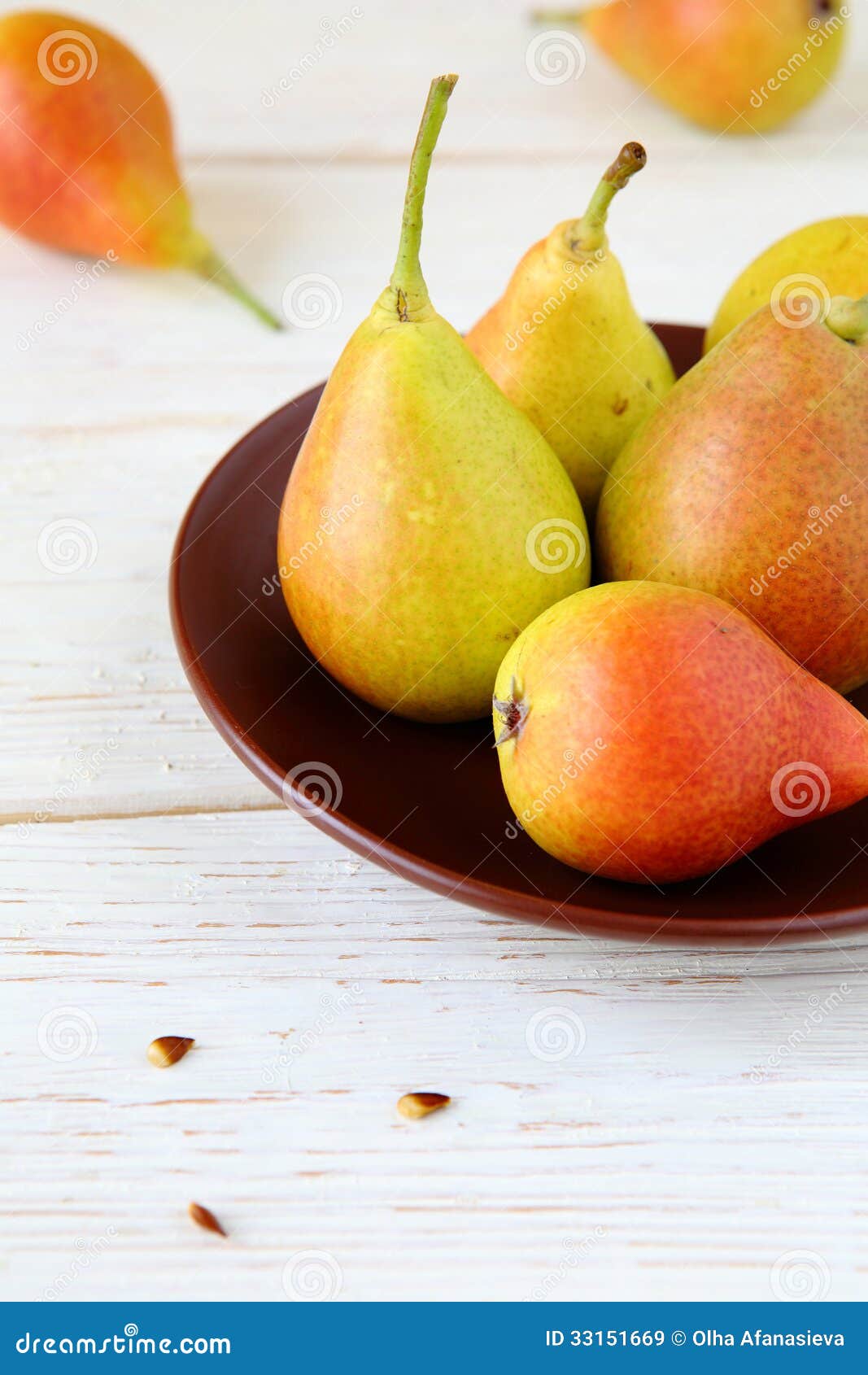 Fragrant and juicy pears stock image. Image of healthy - 33151669