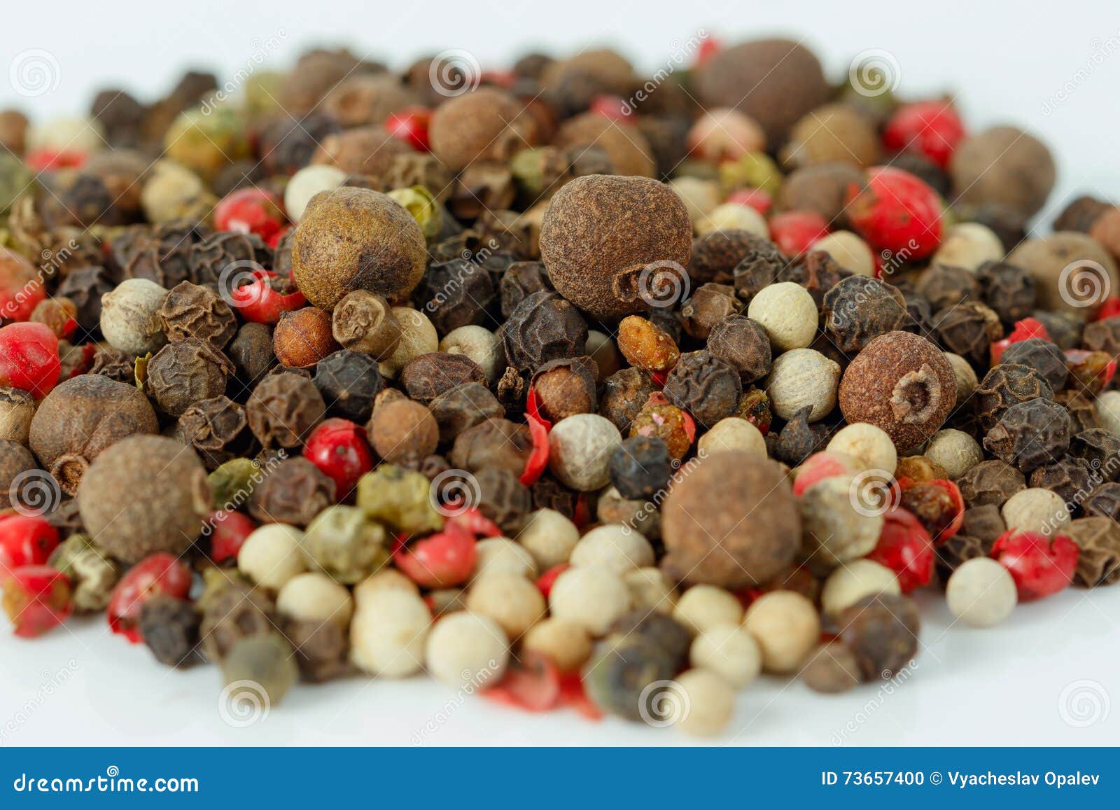 Fragrant Mixture of Five Peppers Stock Photo - Image of dried, multi ...
