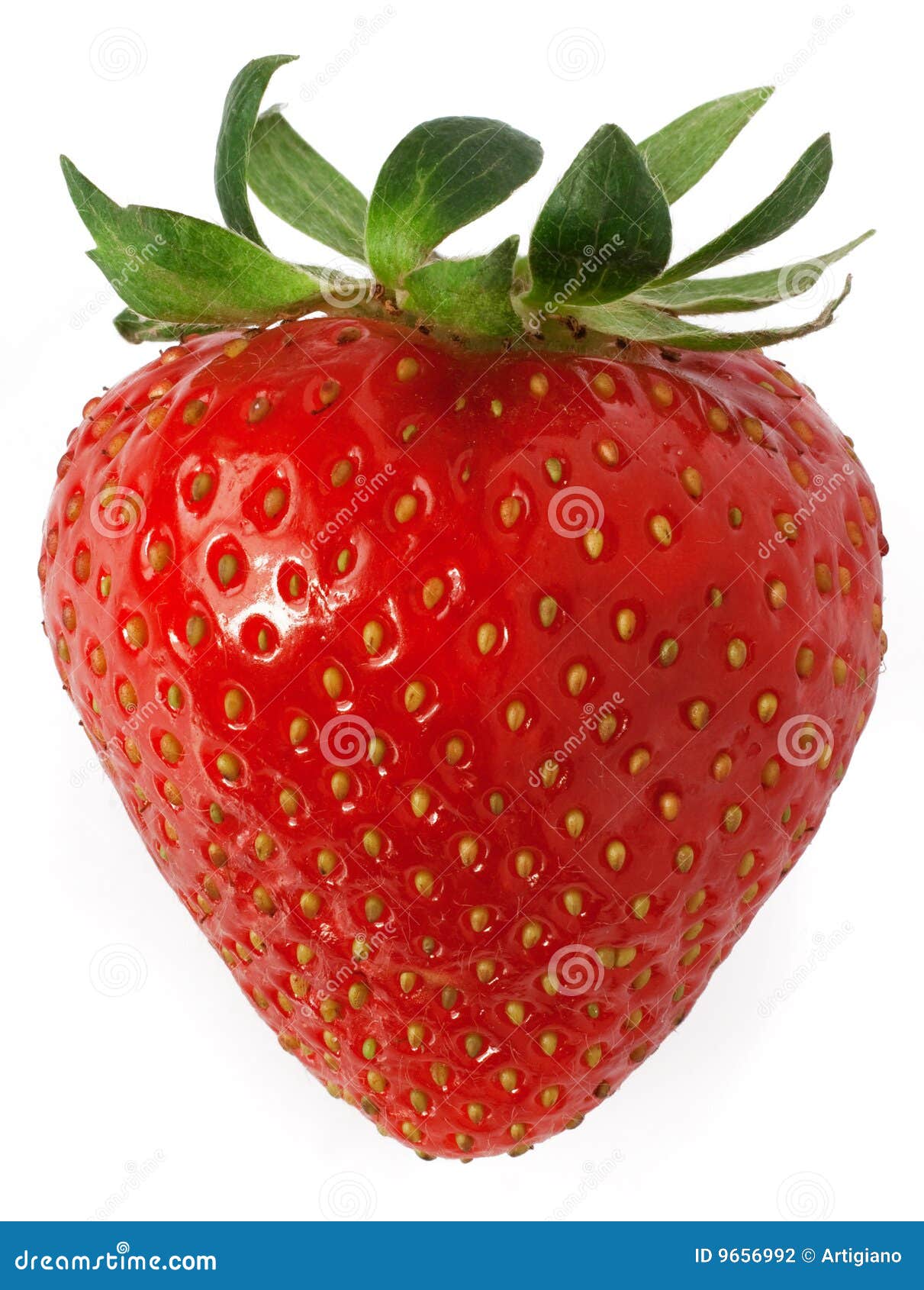 Fraise photo stock. Image du isolement, désert, rouge - 9656992