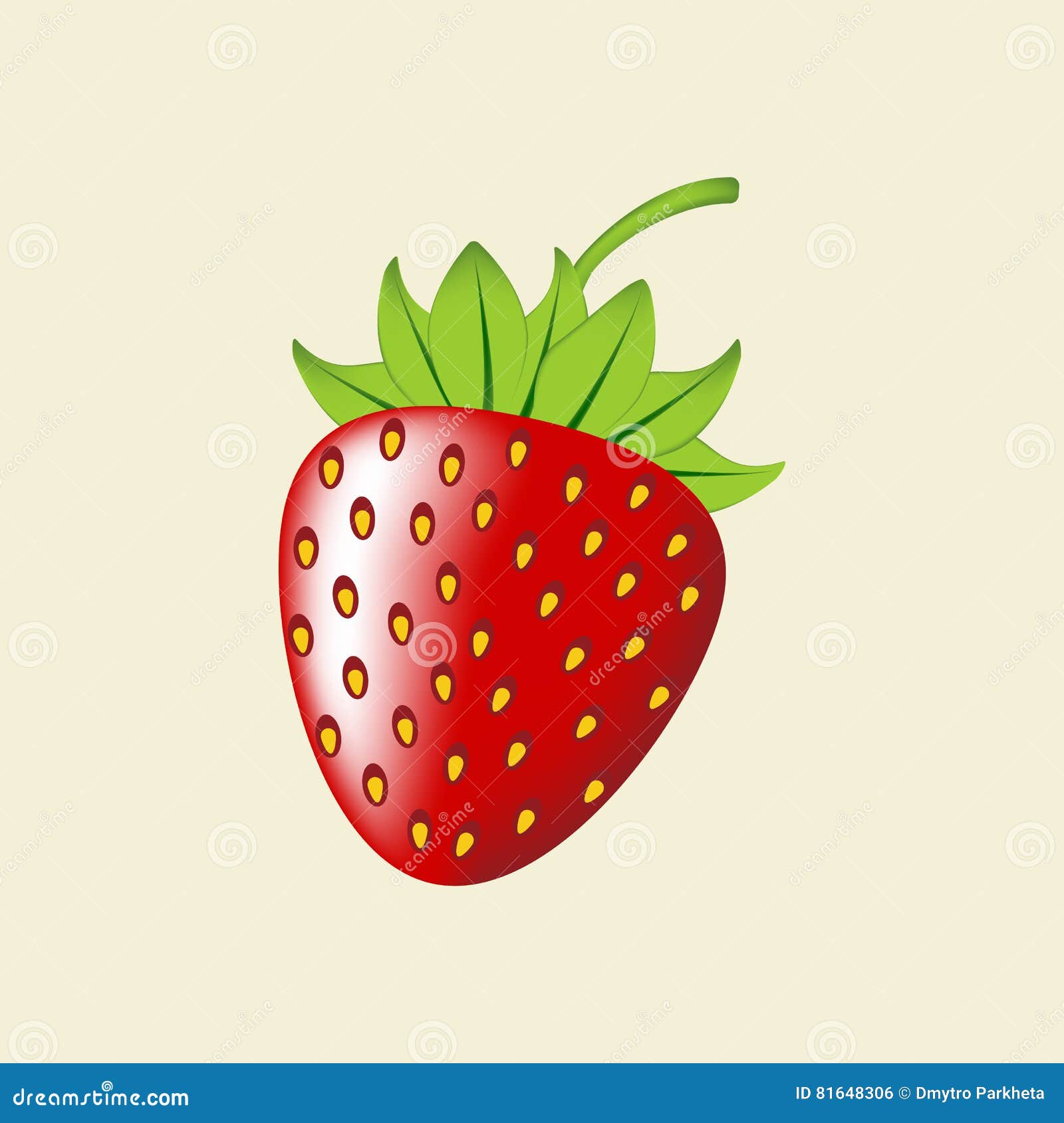 Fraise Berry Icon illustration de vecteur. Illustration du sain - 81648306