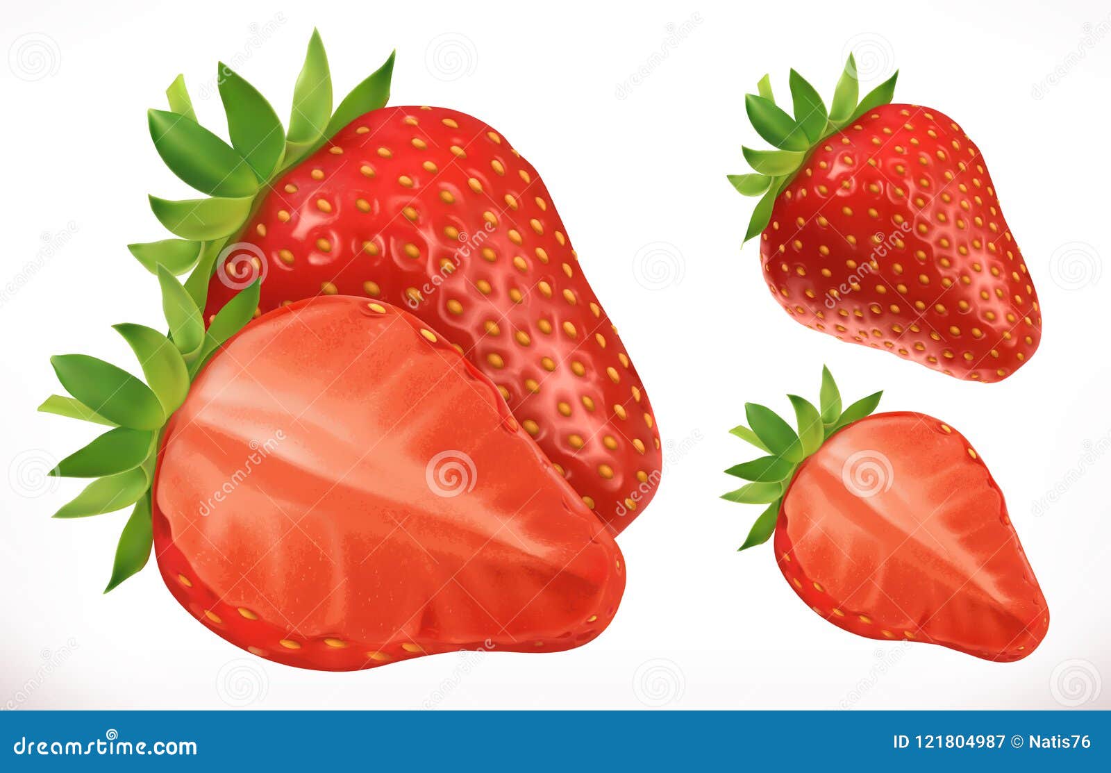 Fraise Fruit Frais Vecteur Du Graphisme 3d Illustration de Vecteur ...